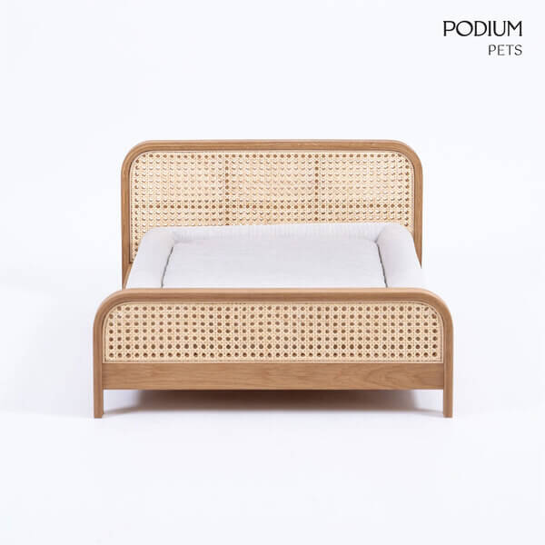 ที่นอนสัตว์เลี้ยง PODIUM PETS รุ่น CANE PET BED ขนาด 60X65X34 ซม. สีไม้ ...