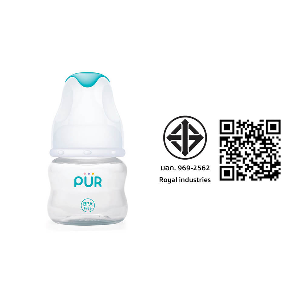 ขวดนม PUR ADVANCED SLIM NECK ขนาด 2 ออนซ์/60 มล.